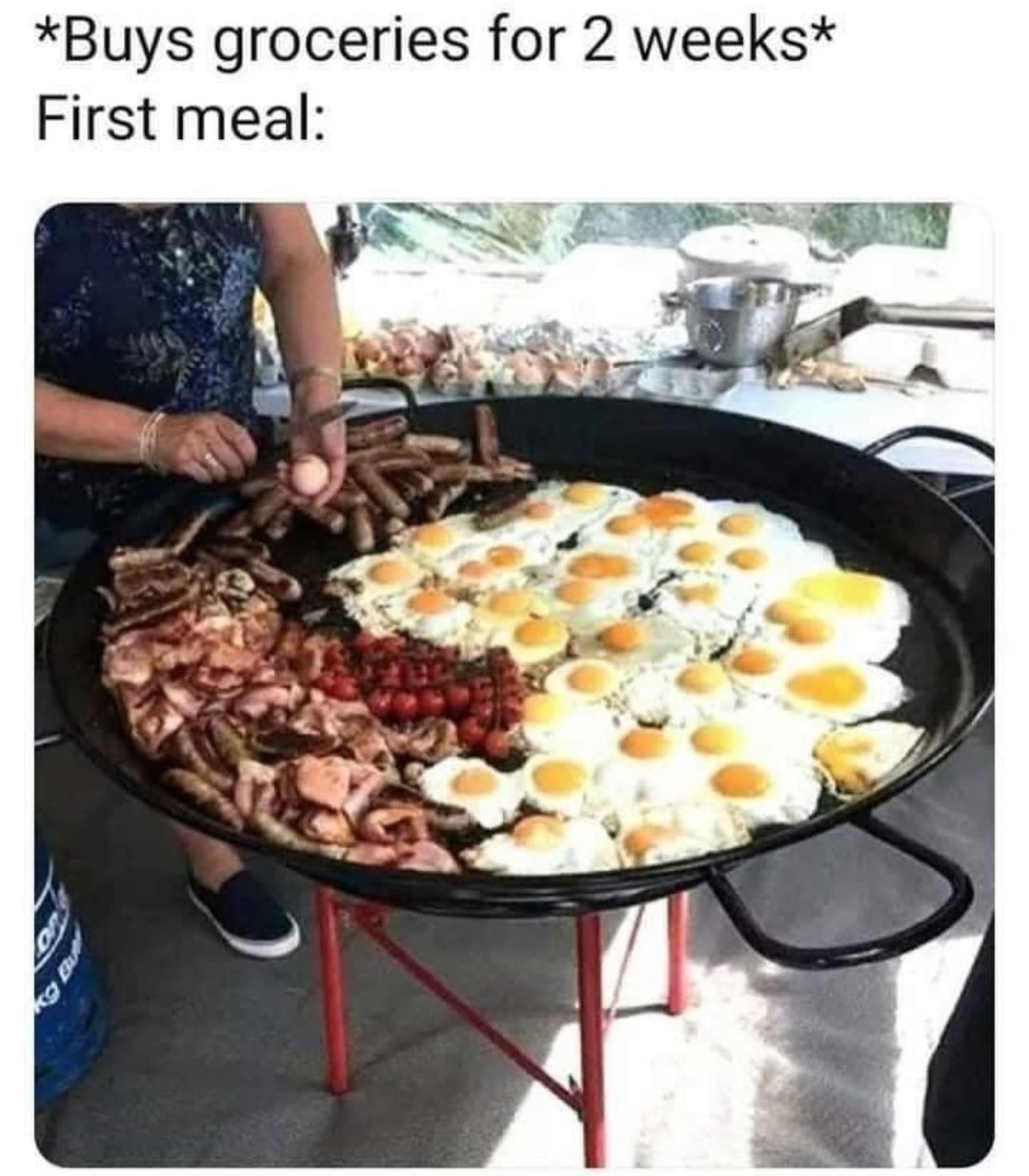  Buys Groceries For 2 Weeks First Meal Funny