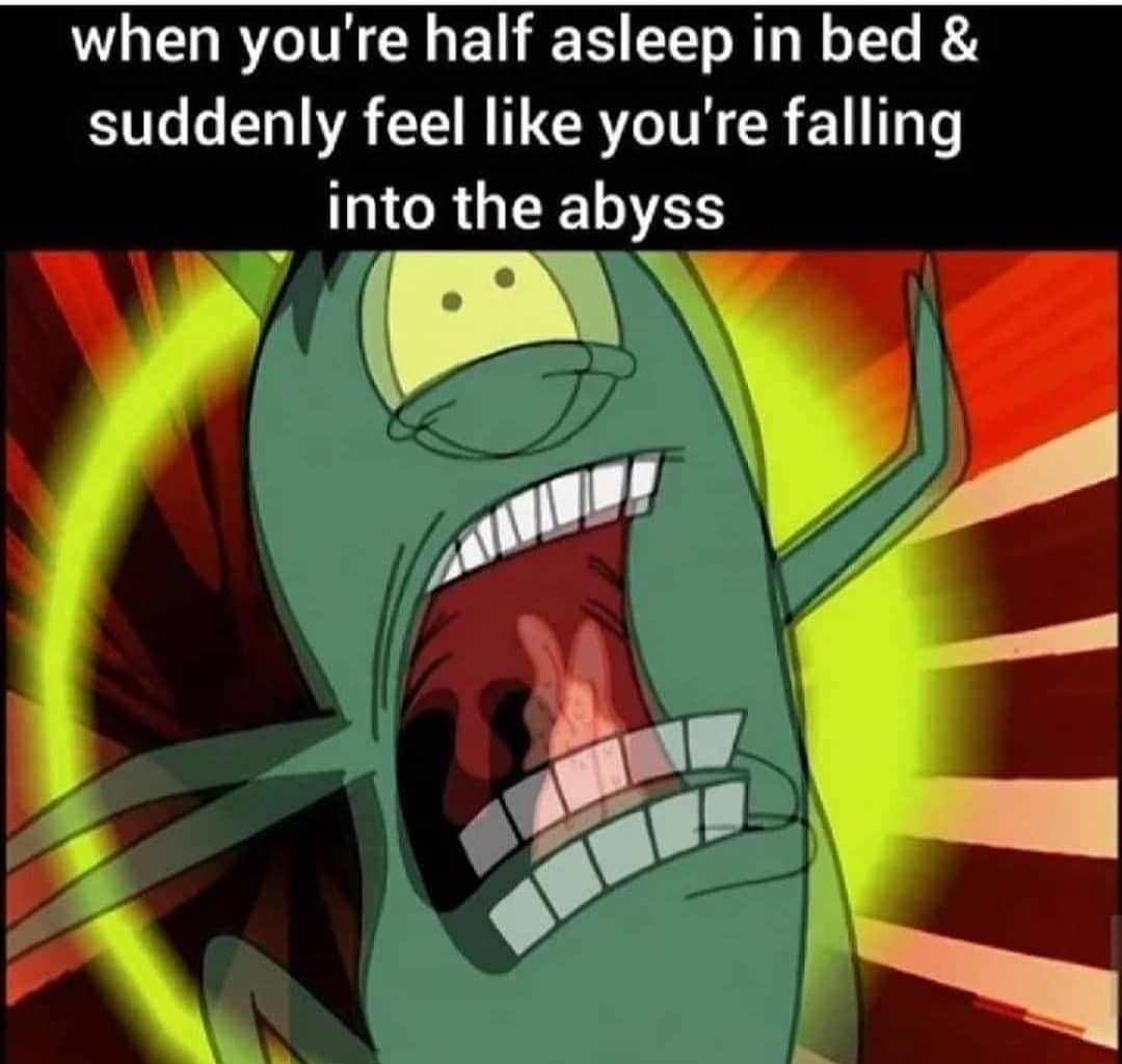When You re Half Asleep In Bed Suddenly Feel Like You re Falling Into